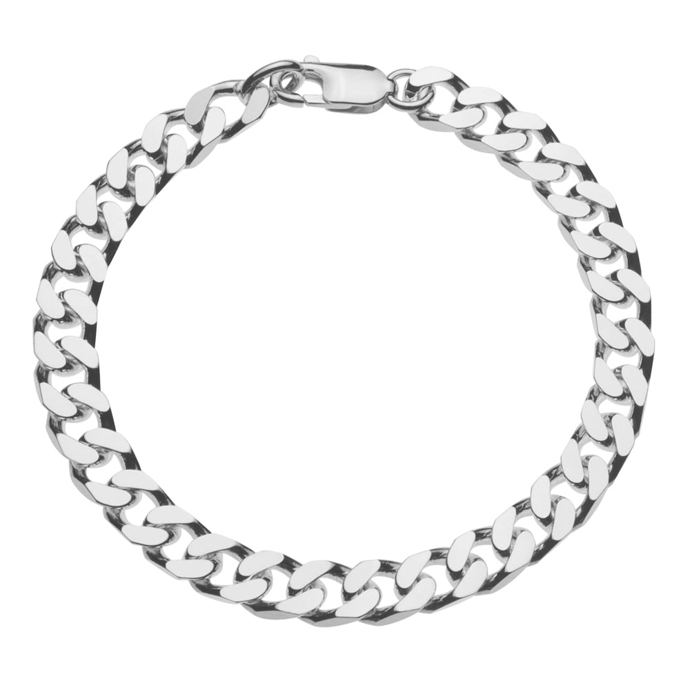 Dikke gourmet armband van 7 mm breed. Écht 925 zilver. Shop 'm hier ...