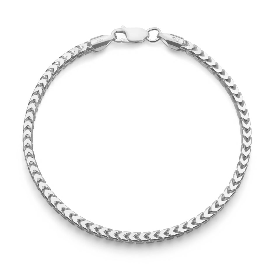 Zilveren Franco armband - 3 mm breed in 20 of 21 cm: wij hebben 'm ...
