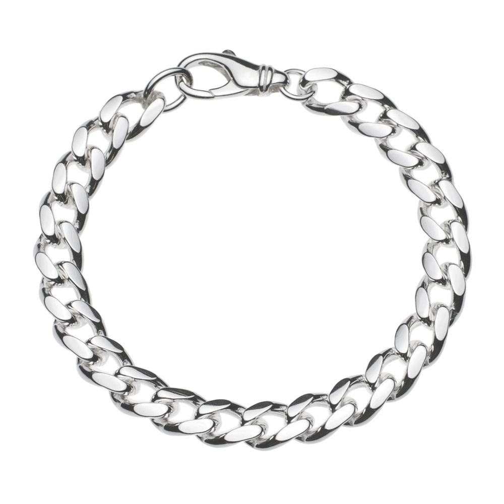 Ovale gourmet armband van 8,5 mm breed - 925 zilver. Bekijk 'm hier ...