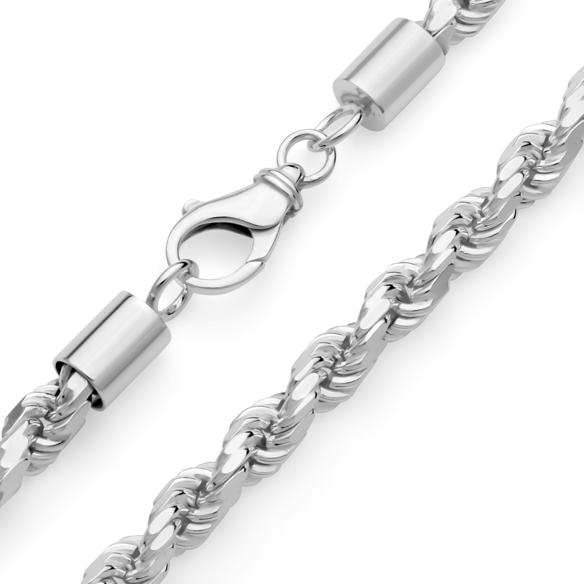 Zilveren koord ketting/rope chain, 8 mm breed, uit voorraad leverbaar ...