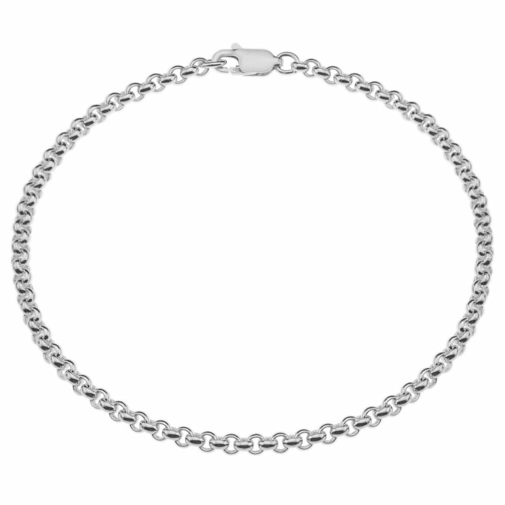 Jasseron armbandje, 3 mm breed. Écht 925 zilver. Met korting. Shop nu ...